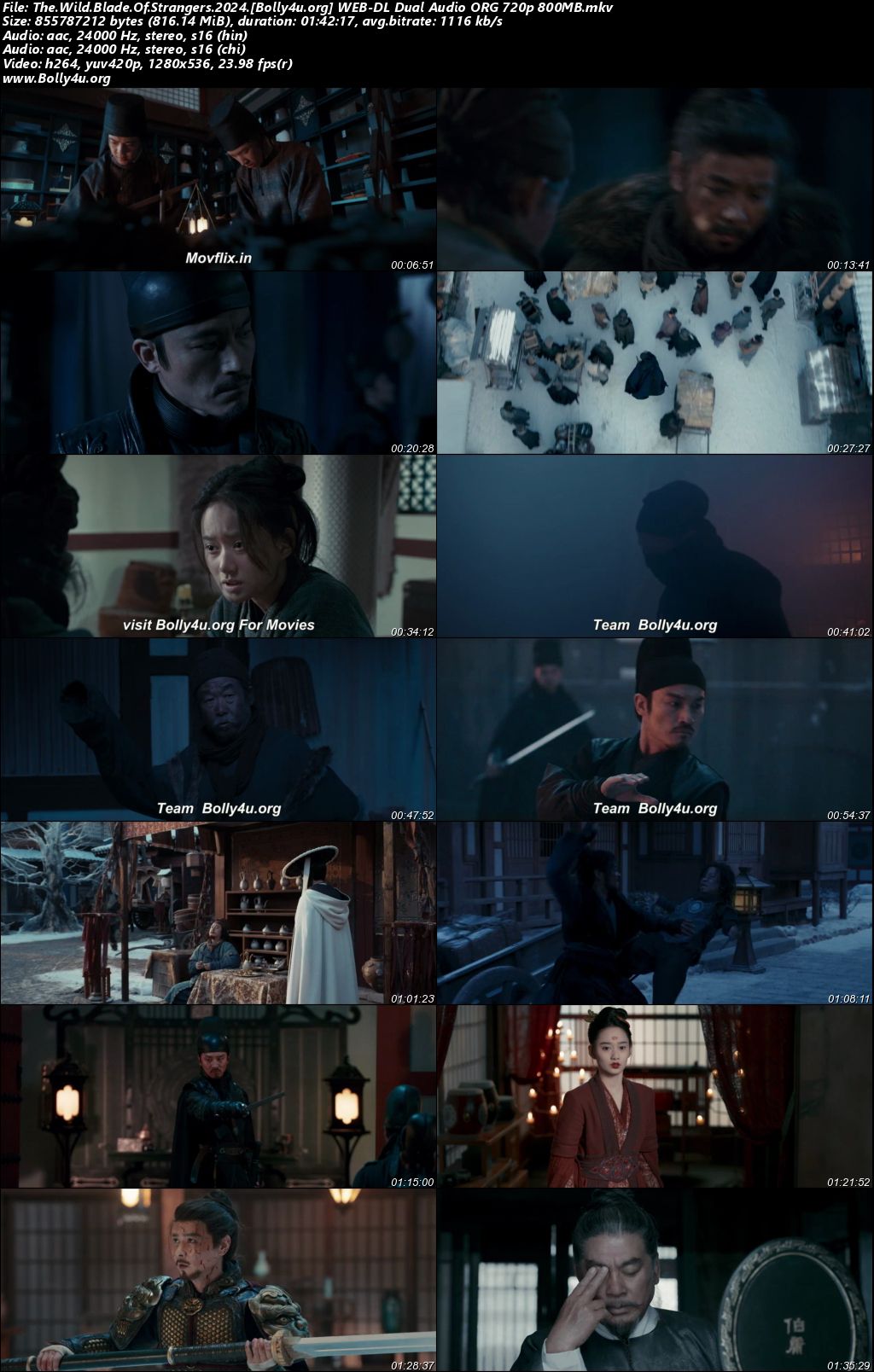 The Wild Blade Of Strangers 2024 WEB-DL Hindi Dual Audio ORG Full Movie ...